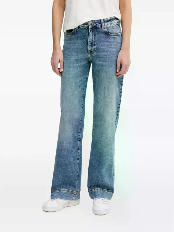 BENETTON Faded Wide-leg Jeans