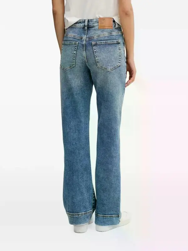 BENETTON Faded Wide-leg Jeans