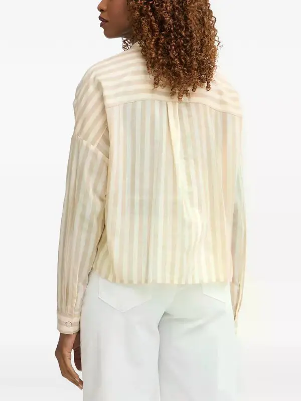 BENETTON Striped Button-up Shirt