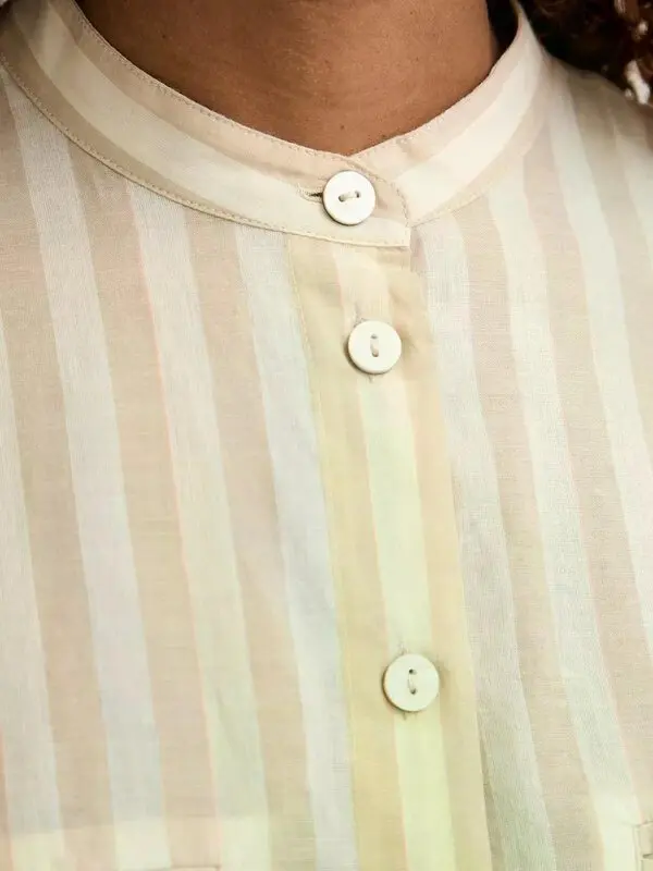 BENETTON Striped Button-up Shirt