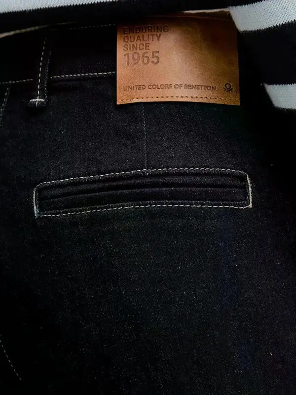 BENETTON Contrast-stitch Straight-leg Jeans