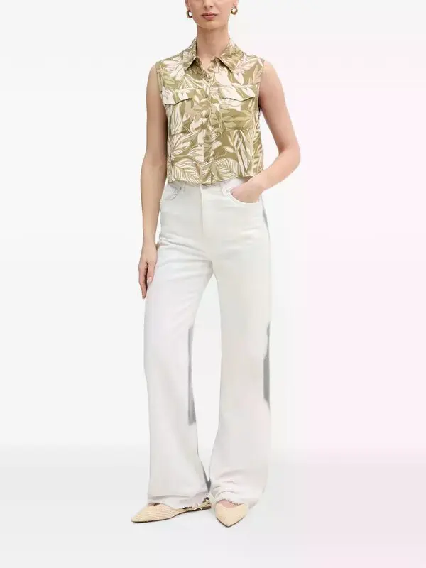 GAUDI Leaf-print Sleeveless Shirt