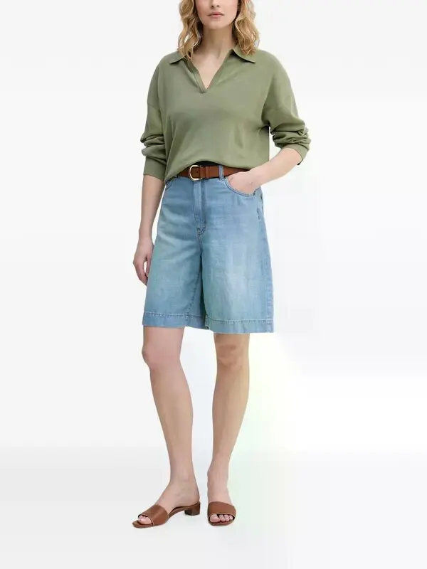 BENETTON Polo-collar Long-sleeve Sweater