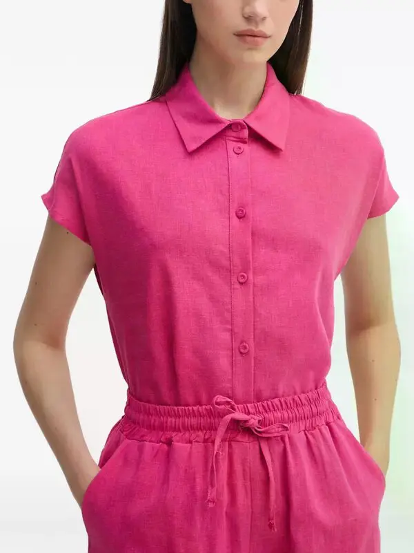 GAUDI Button-up Cap-sleeve Shirt
