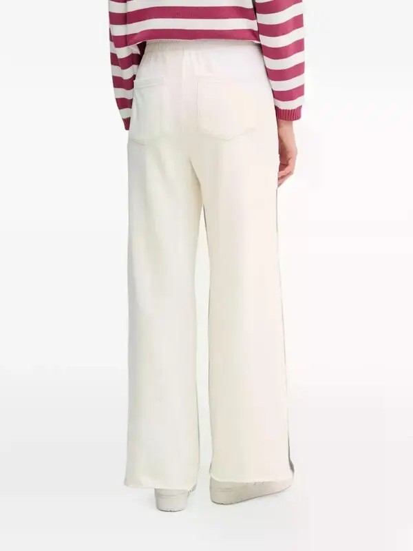 BENETTON Elasticated-waist Raw-cut Track Pants