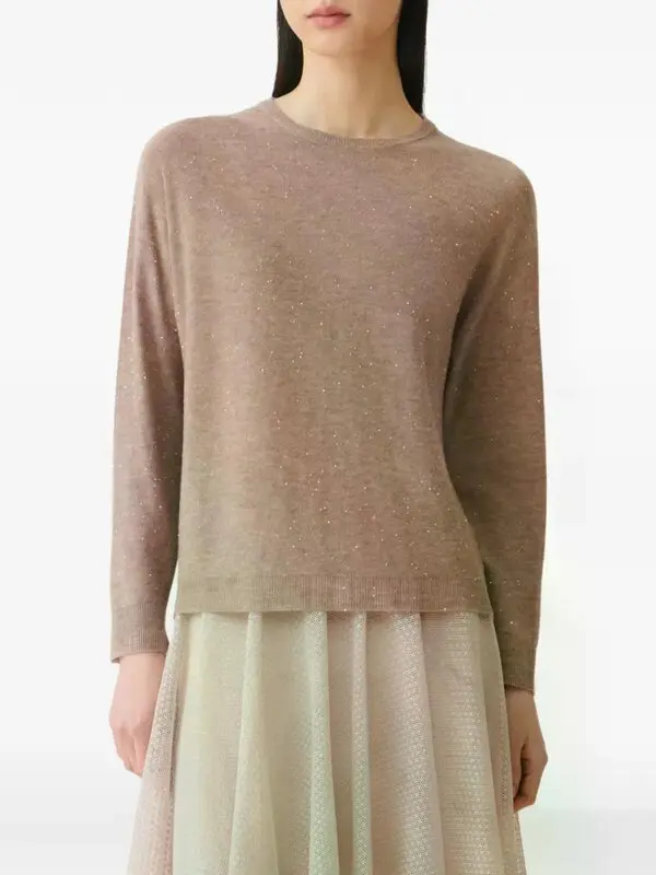 Fabiana Filippi Sequin-embellished Crew-neck Sweater