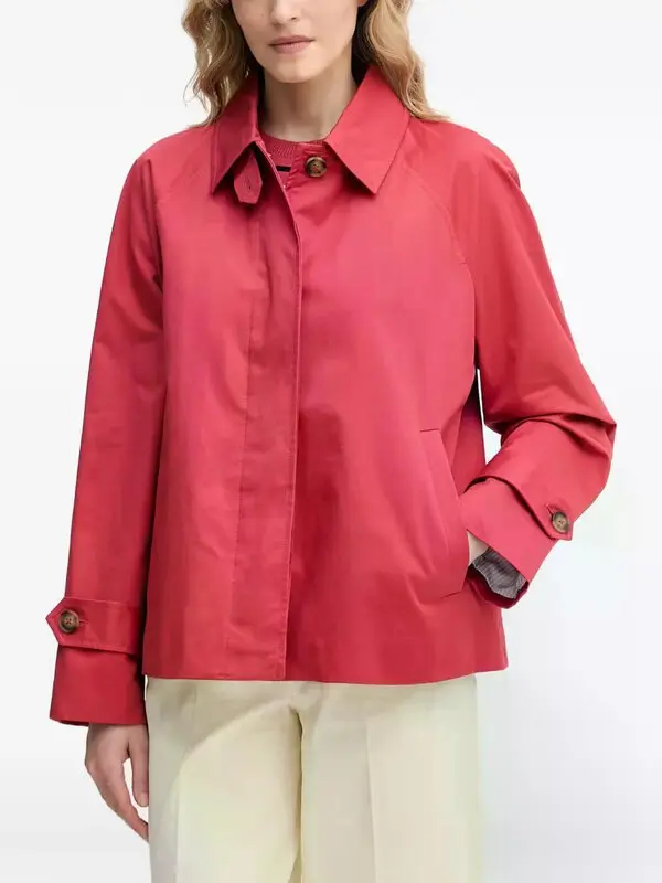 BENETTON Raglan-sleeve Button-up Coat