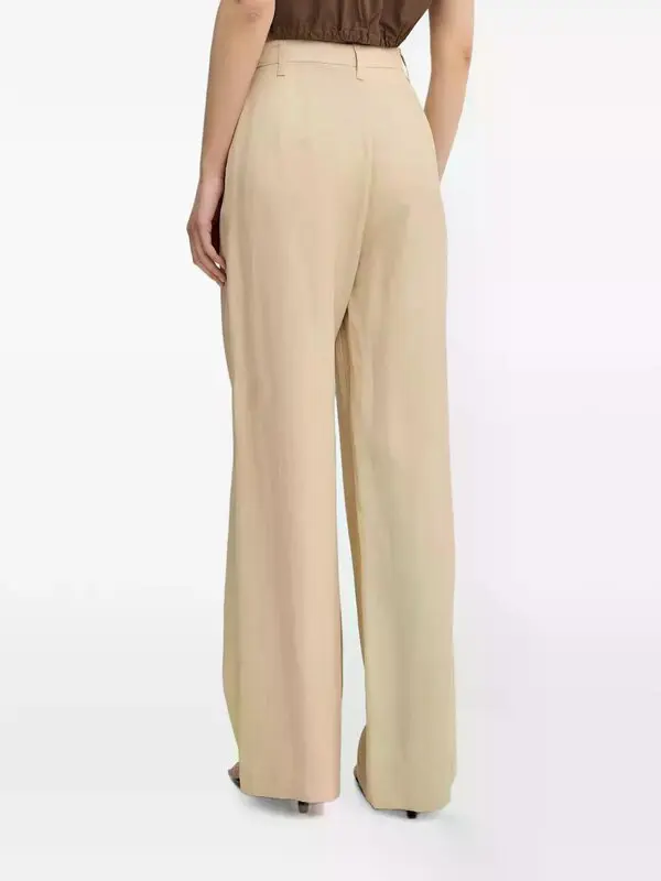GAUDI Pin-tucked Wide-leg Trousers