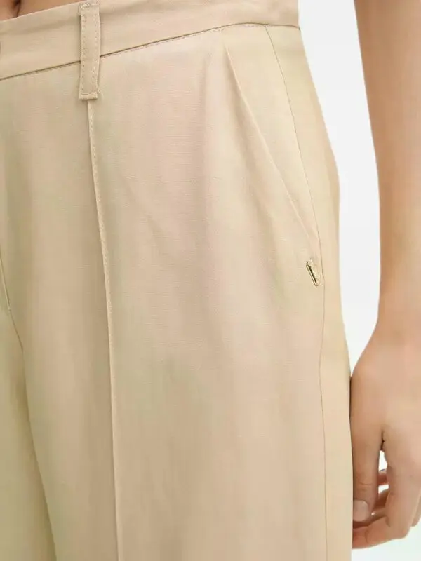 GAUDI Pin-tucked Wide-leg Trousers