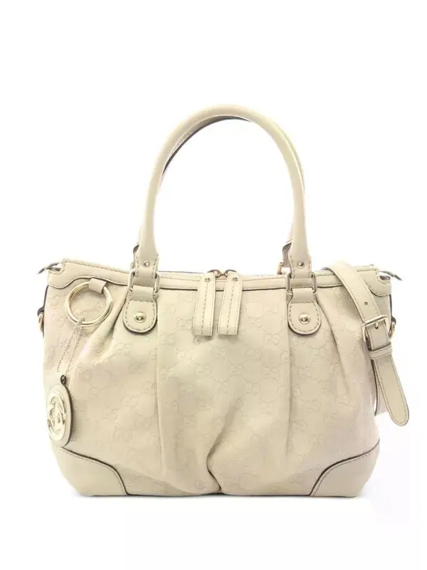 Gucci Sukey Leather Tote Bag - Neutrals