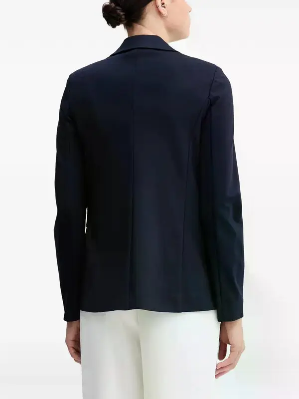 BENETTON Notched Lapel Button-fastening Blazer - Blue