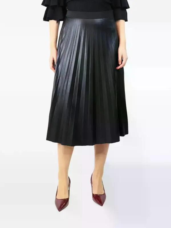 DEA KUDIBAL Amelia Pleated Faux-leather Skirt