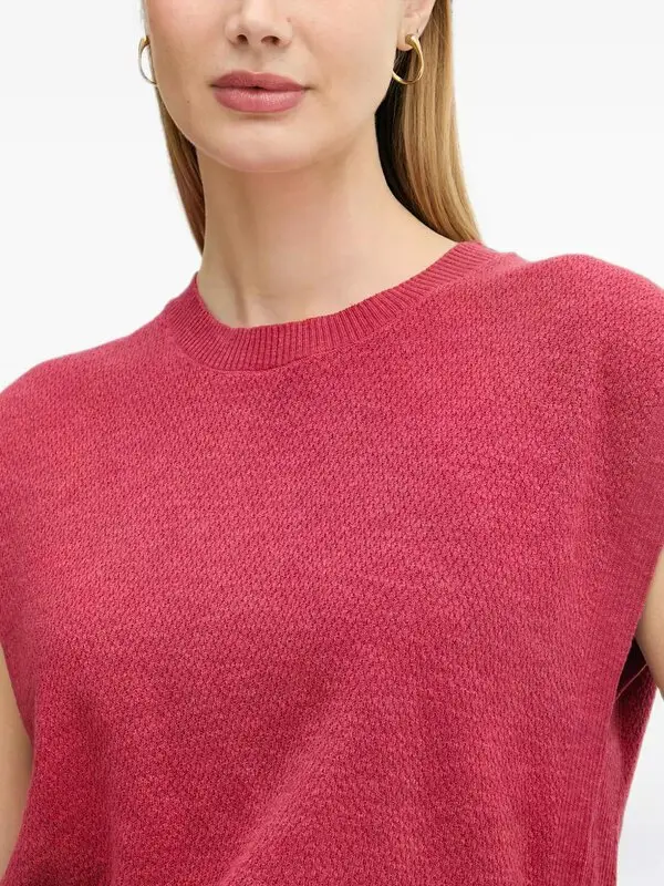 BENETTON Ribbed-knit Sleeveless Sweater