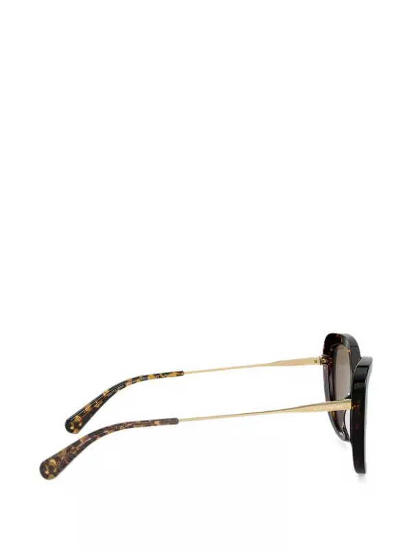 COACH Tortoiseshell-effect Cat-eye Sunglasses