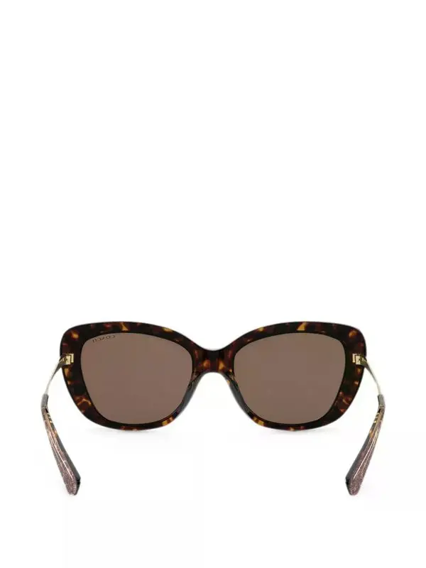 COACH Tortoiseshell-effect Cat-eye Sunglasses