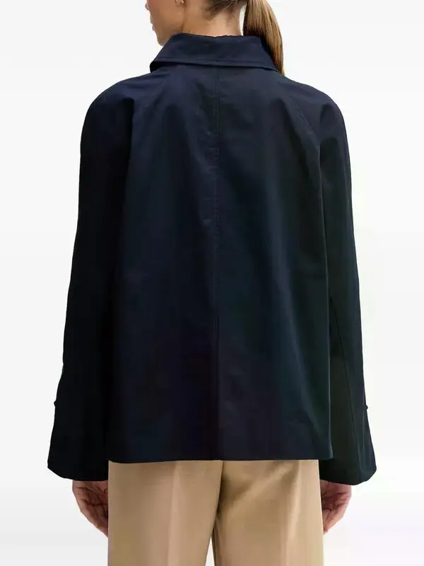 BENETTON Button-cuff Raglan-sleeve Coat