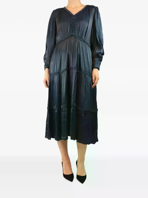 WYse Rosalie Ruffle Midi Dress