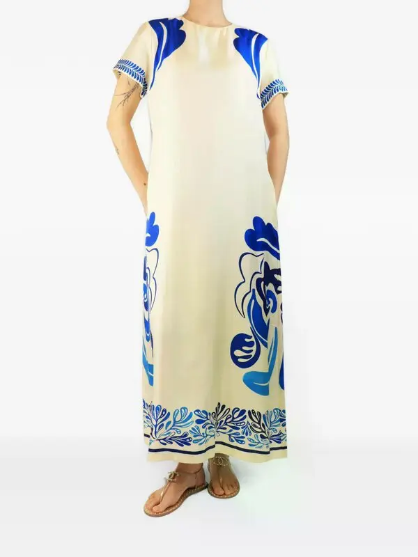 La DoubleJ Printed Maxi Dress