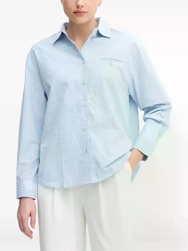 BENETTON Seersucker Button-down Shirt