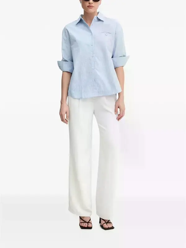 BENETTON Seersucker Button-down Shirt