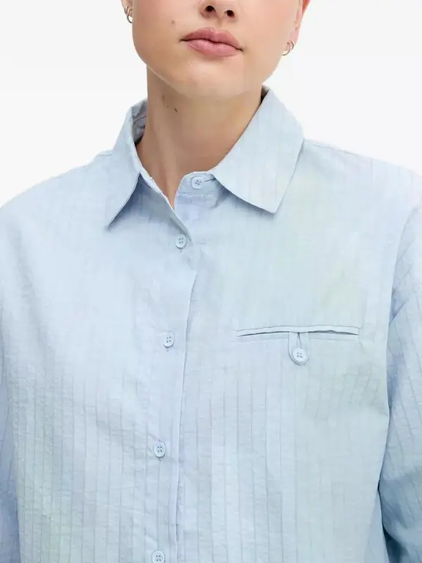 BENETTON Seersucker Button-down Shirt