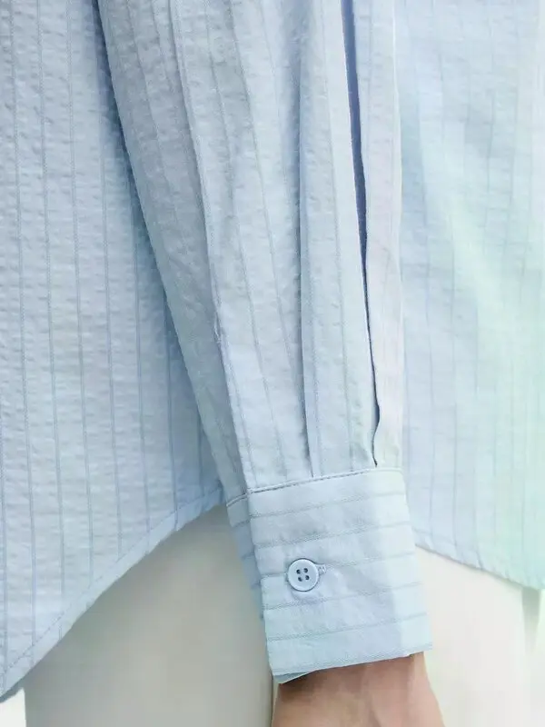 BENETTON Seersucker Button-down Shirt