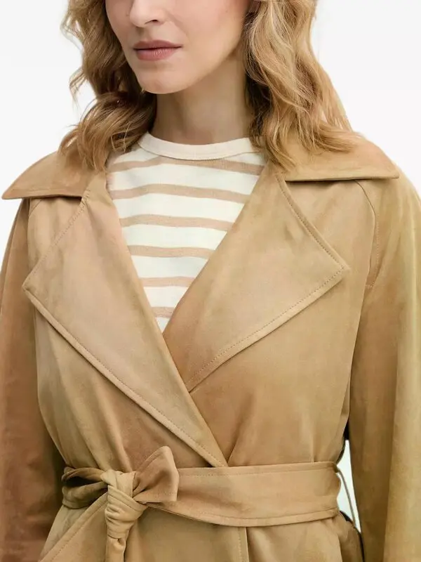 BENETTON Double-breasted Belted Coat