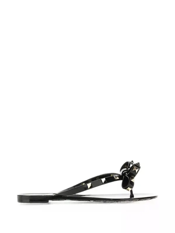 Valentino Garavani Rockstud Bow-detail Slides