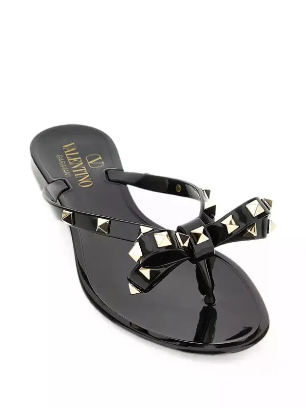 Valentino Garavani Rockstud Bow-detail Slides