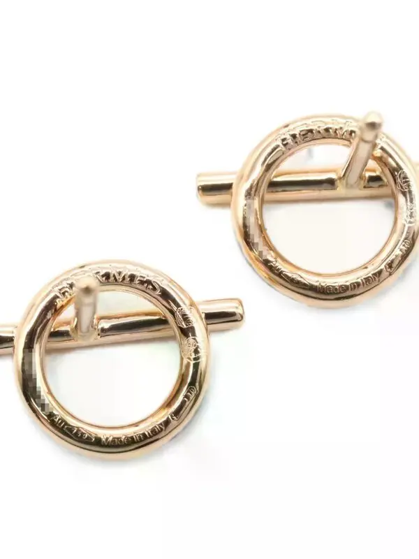 Hermès Finesse Logo-engraved Earrings