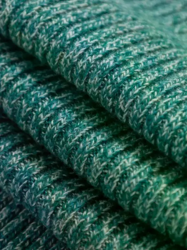 Lacoste Ribbed-knit Logo-patch Scarf