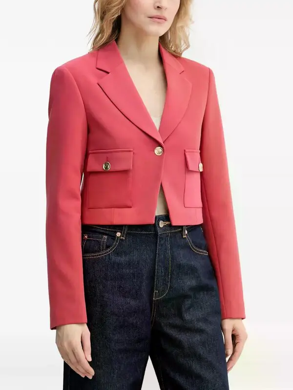 BENETTON Cropped Notch-lapel Blazer