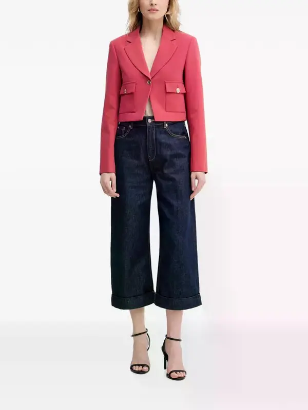 BENETTON Cropped Notch-lapel Blazer