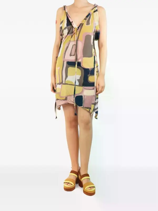 Marni Printed Sleeveless Mini Dress