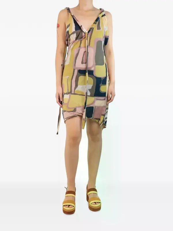 Marni Printed Sleeveless Mini Dress