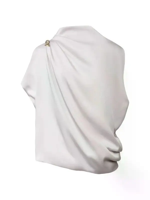 Fabiana Filippi Draped-detail Knot-embellished Top - Pink