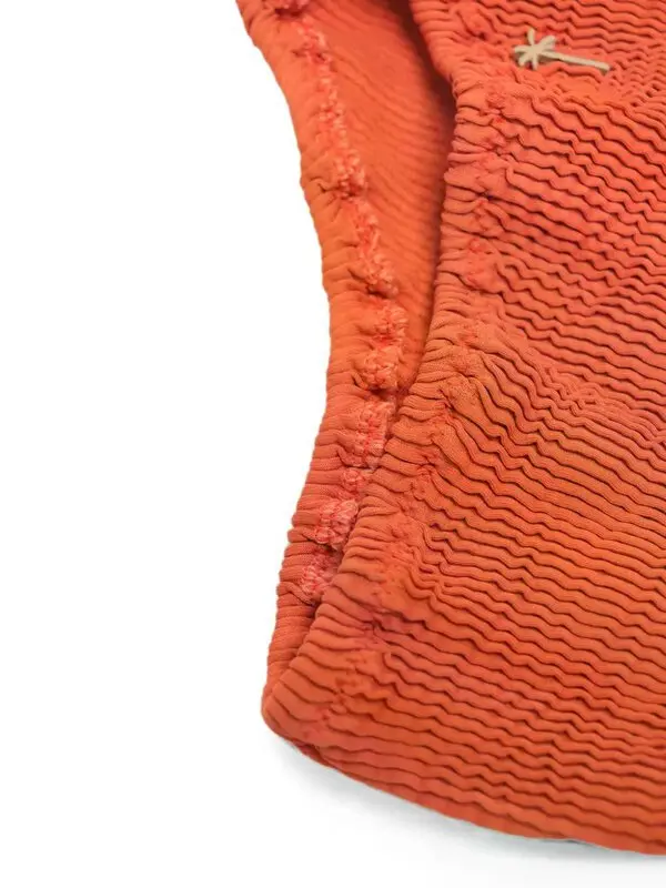 Manebí One-shoulder Seersucker Swimsuit