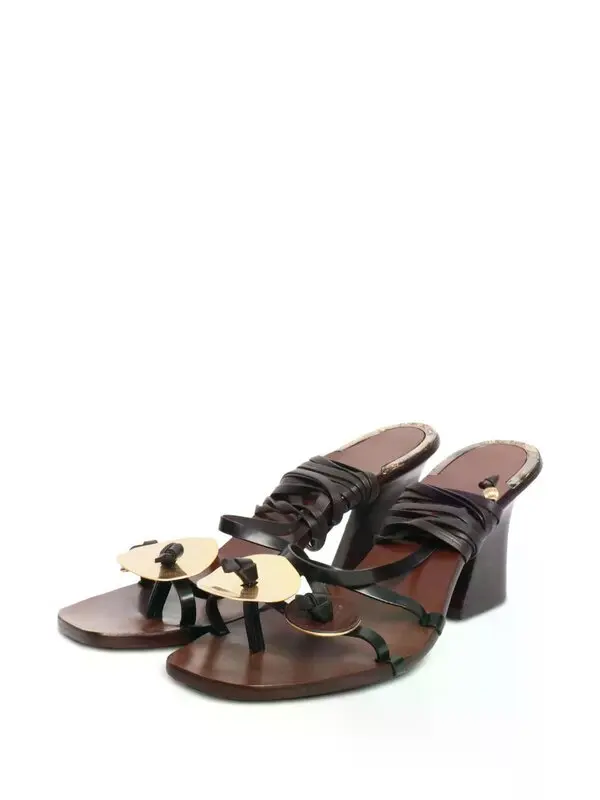Tory Burch Patos Lace-up Heeled Sandals - Brown