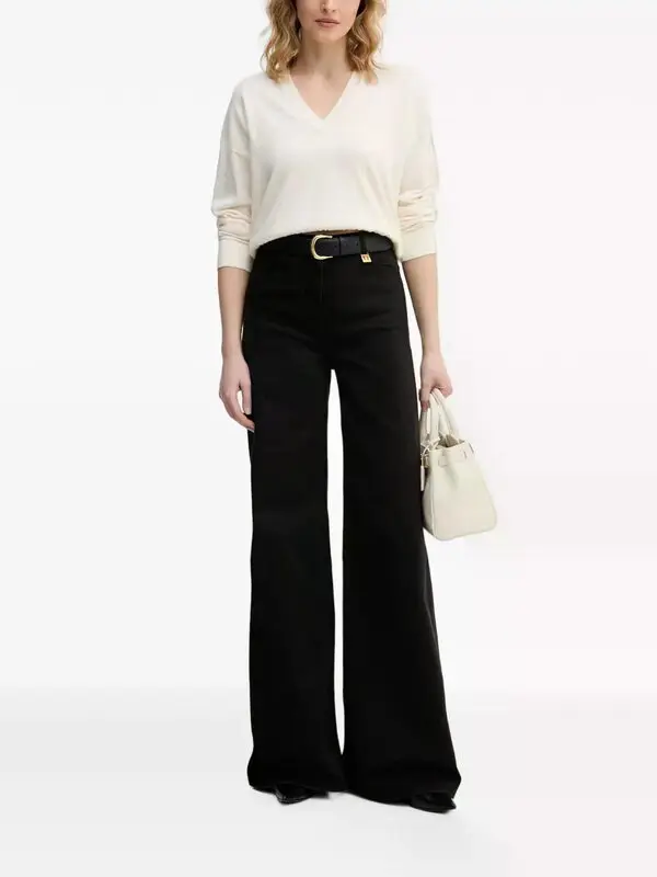 BENETTON V-neck Drop-shoulder Sweater
