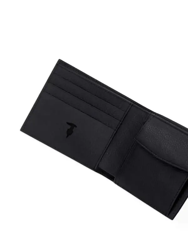 TRUSSARDI Logo-print Pebbled-leather Wallet