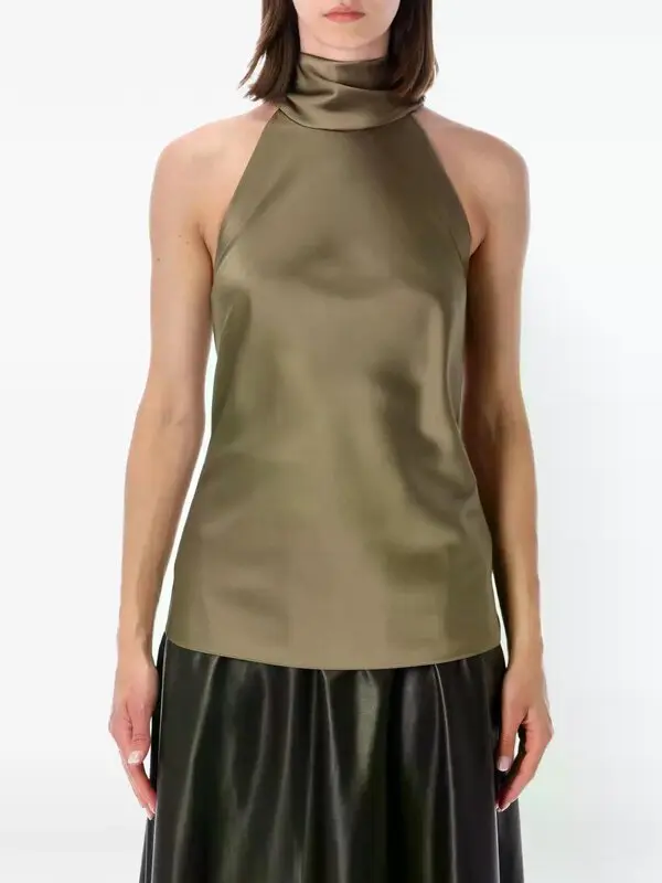 Ralph Lauren Halterneck Tie-back Top