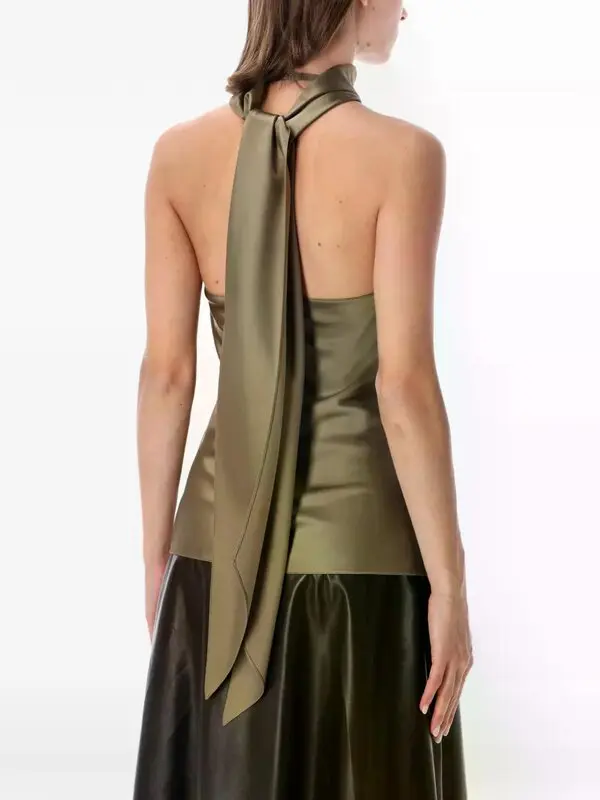 Ralph Lauren Halterneck Tie-back Top