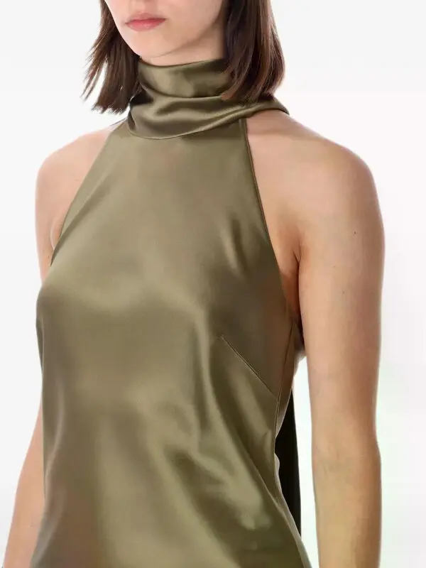 Ralph Lauren Halterneck Tie-back Top