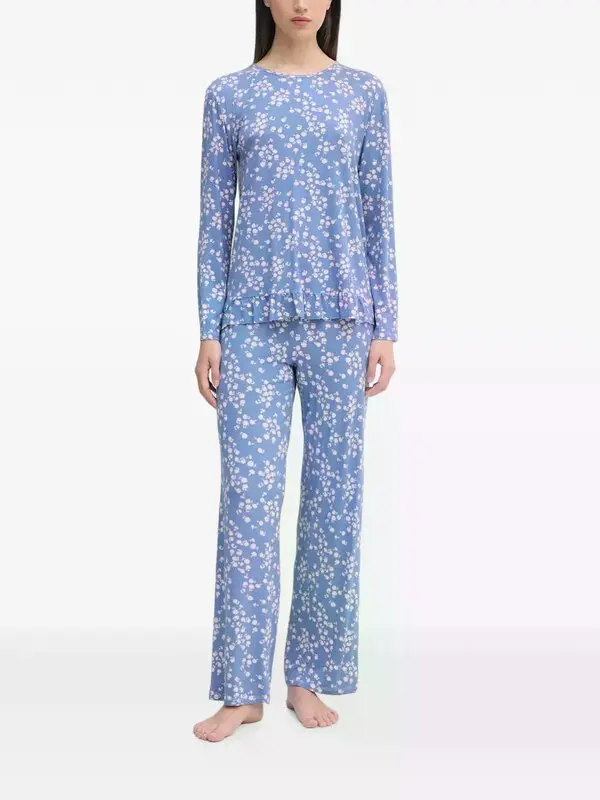 BENETTON Floral-print Pajamas - Blue
