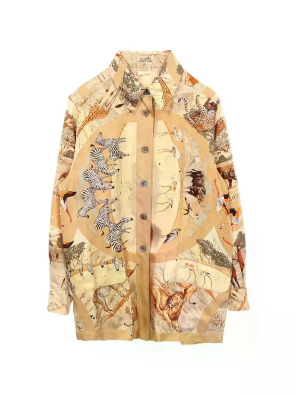 Hermès Tanzanie Silk Shirt - Neutrals