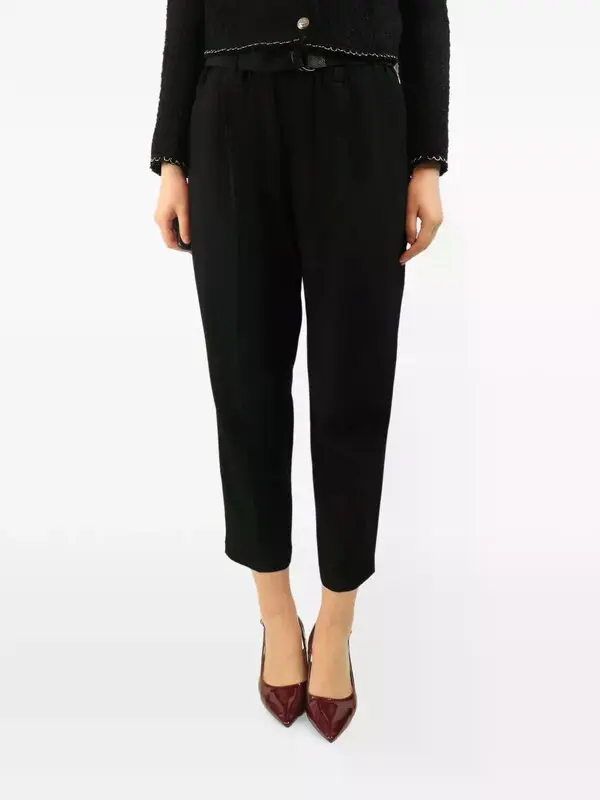 Brunello Cucinelli Belted High-waist Trousers