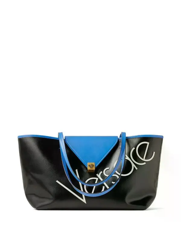 Versace Severine Small Coated Canvas Tote