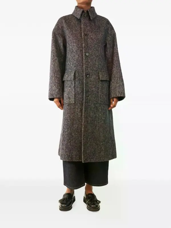 Connolly Herringbone Belted Coat