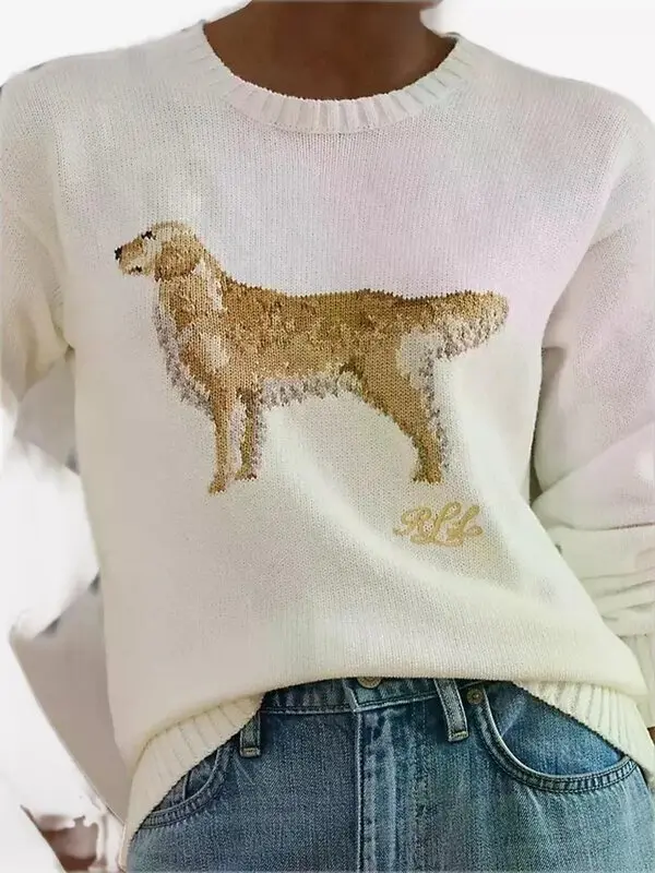 Ralph Lauren Dog-intarsia Sweater