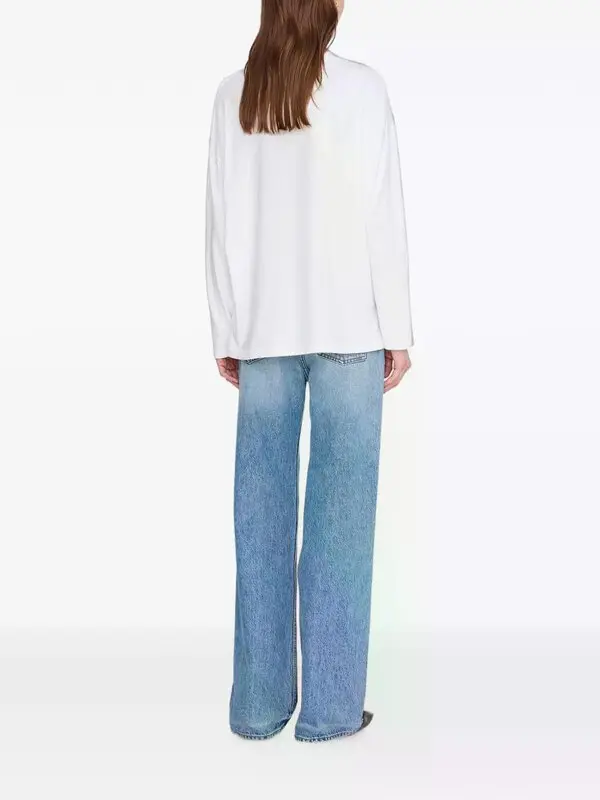 ANINE BING Logo-print Long-sleeve T-shirt